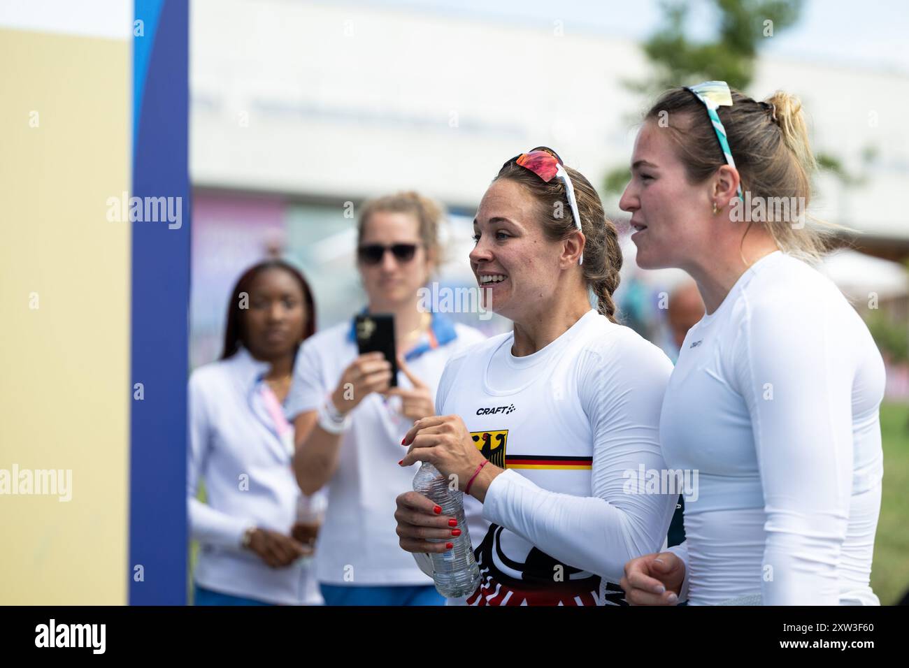 PASZEK Paulina, SEEHECHT Jule Marie (Deutschland) jubeln über Platz 3 ...