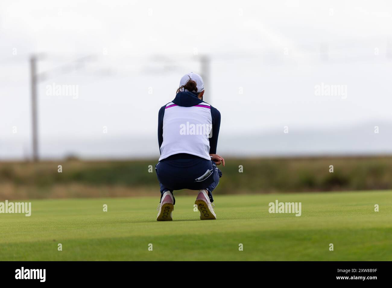 North Ayrshire, Schottland. August 2024. Die Deutsche Esther Henseleit in der Finalrunde der ...