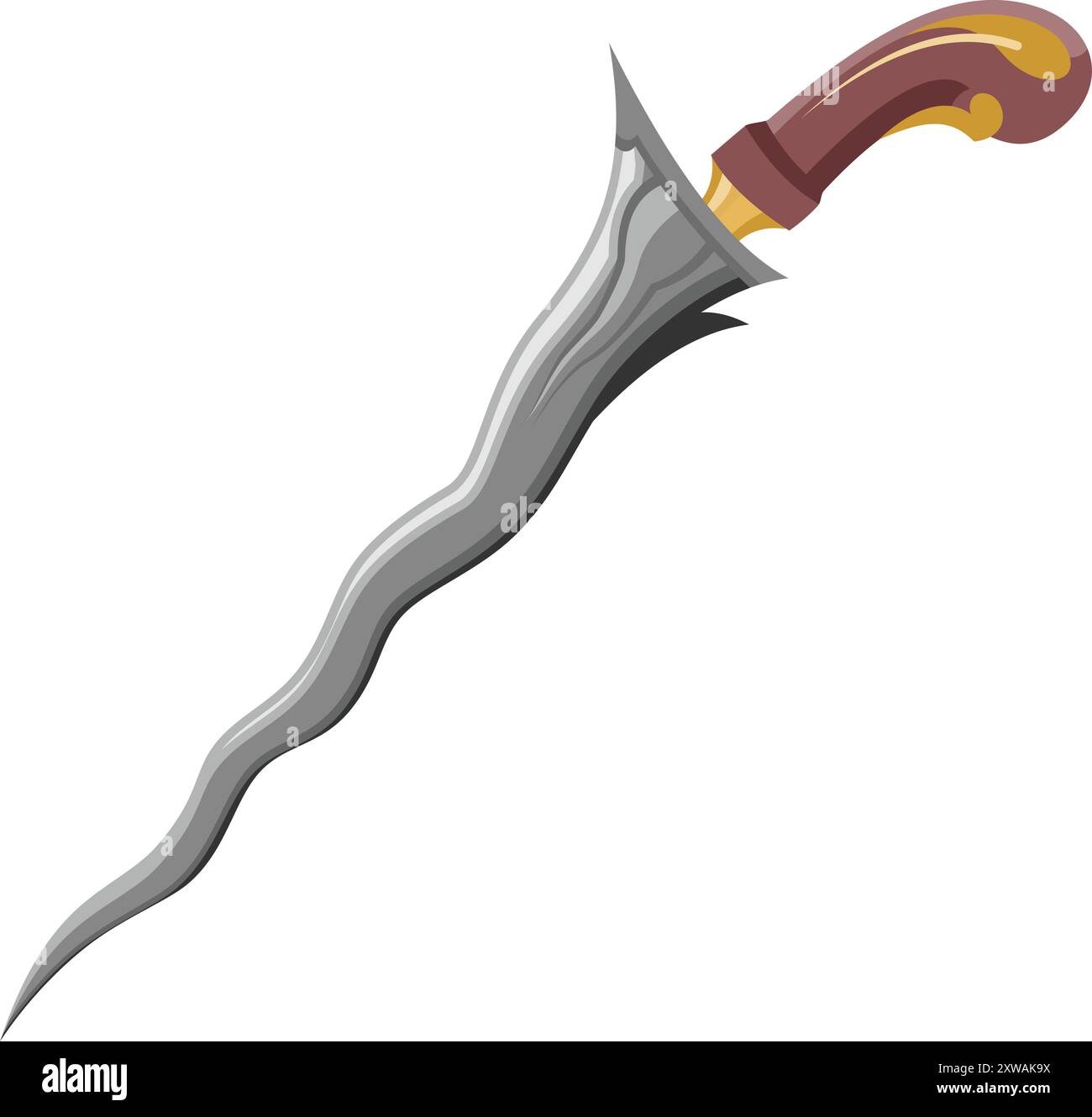 Der kris oder Keris in Vector Art von Kelapa Pariwara ist ein ...