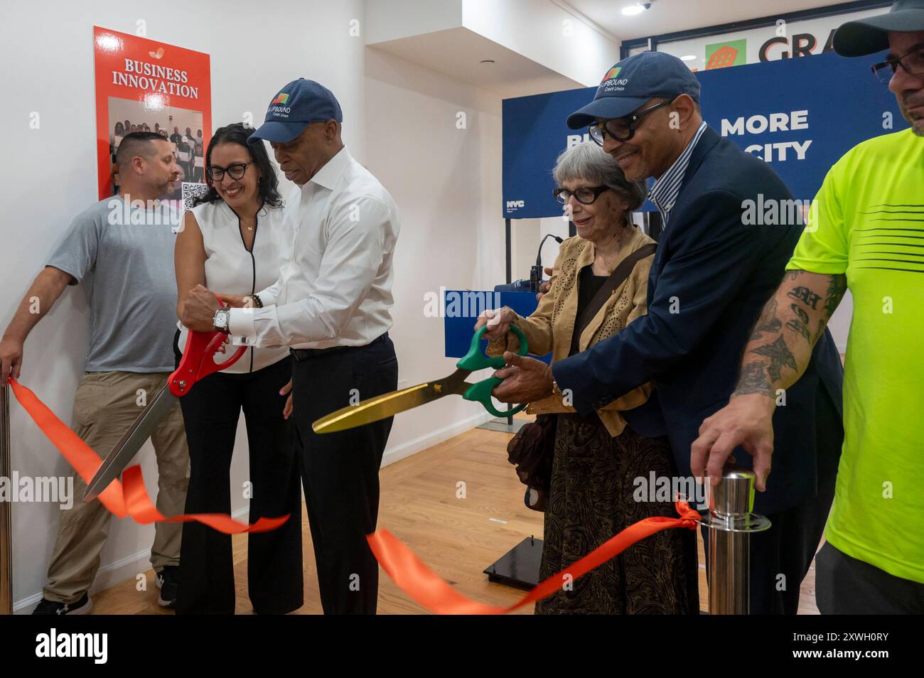 New York, New York, USA. August 2024. (NEU) Bürgermeister Adams ...