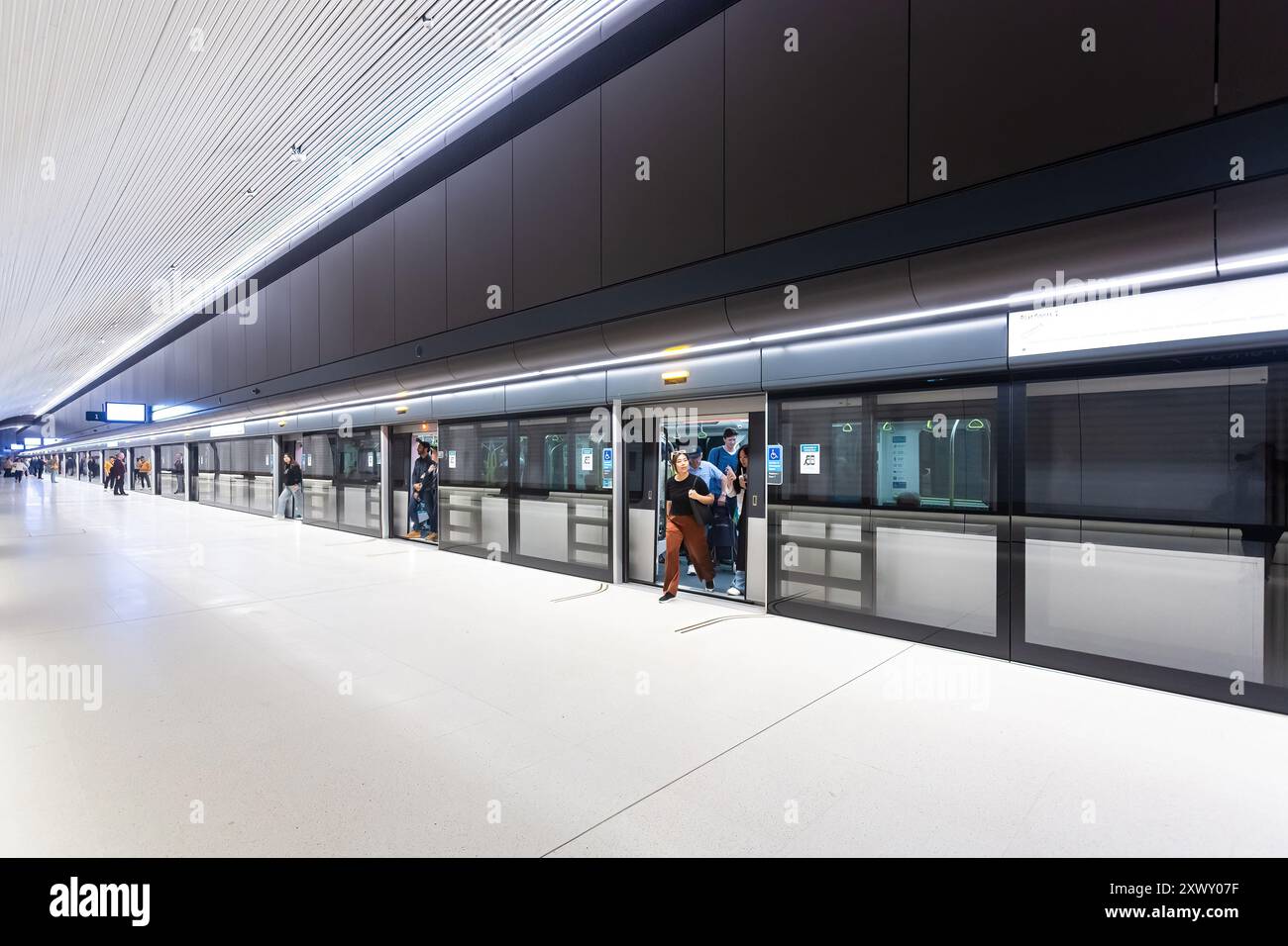 Sydney, Australien, Mittwoch, 21. August 2024. Gadigal Station, die diese Woche als Teil der ...