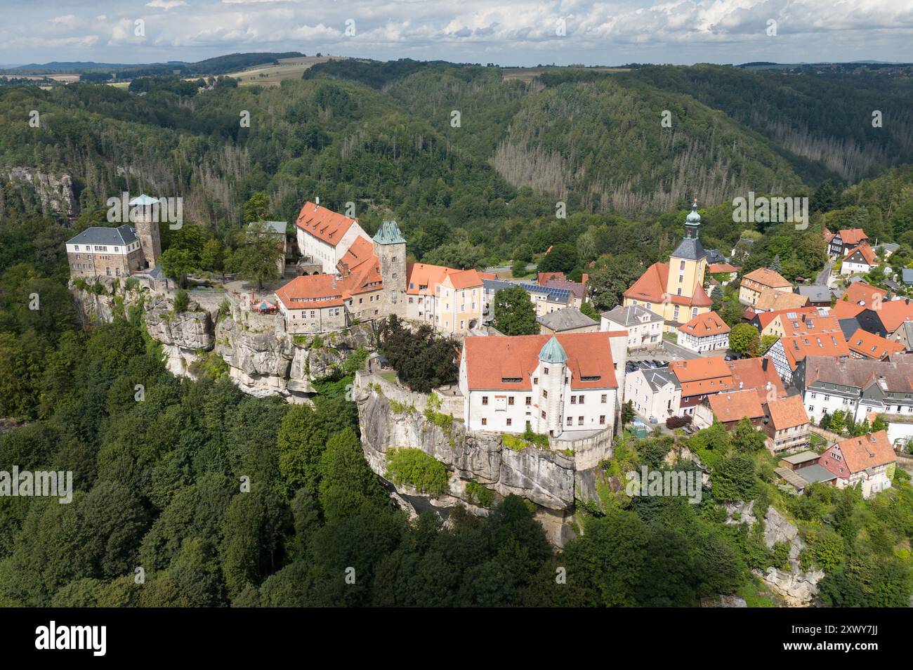 Hohnstein, Deutschland. August 2024. Der Nationalpark Sächsische ...