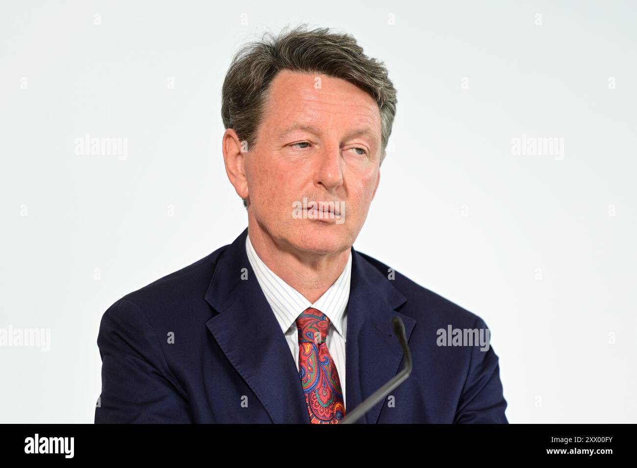 Wien, Österreich. August 2024. Präsentation des FPÖ-Wahlprogramms für ...