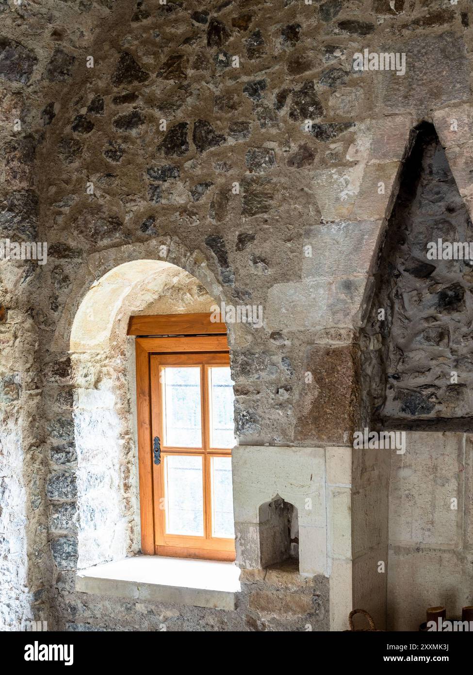 Sumela, Türkei - 5. Mai 2024: Kammer im Kloster Sumela. Das Sumela ...