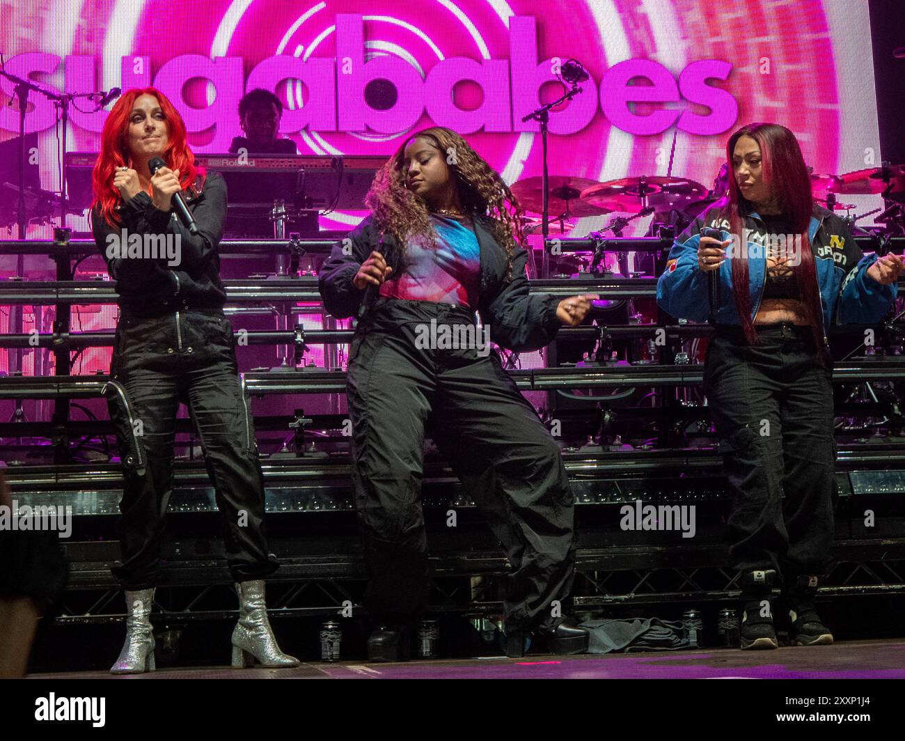 Manchester, Großbritannien. August 2024. Die Sugababes spielen beim ...