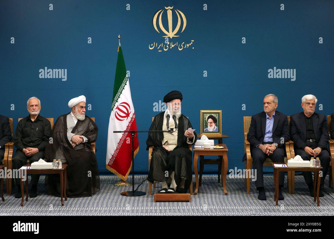 Teheran, Iran. August 2024. Der oberste iranische Führer Ayatollah ALI ...