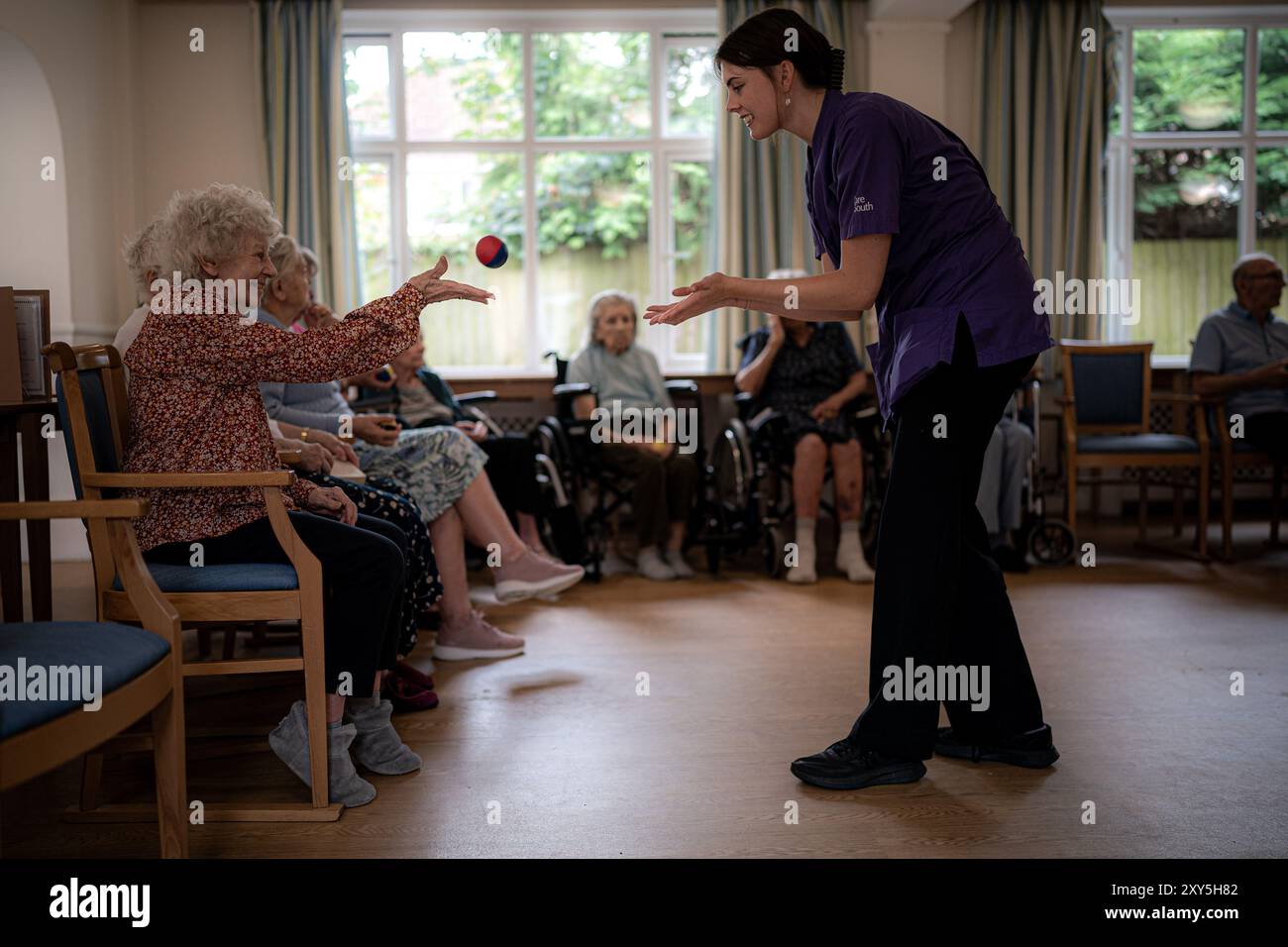 Anne Head, 87, ist Bewohnerin des Castle Dene Residential and Demenz ...