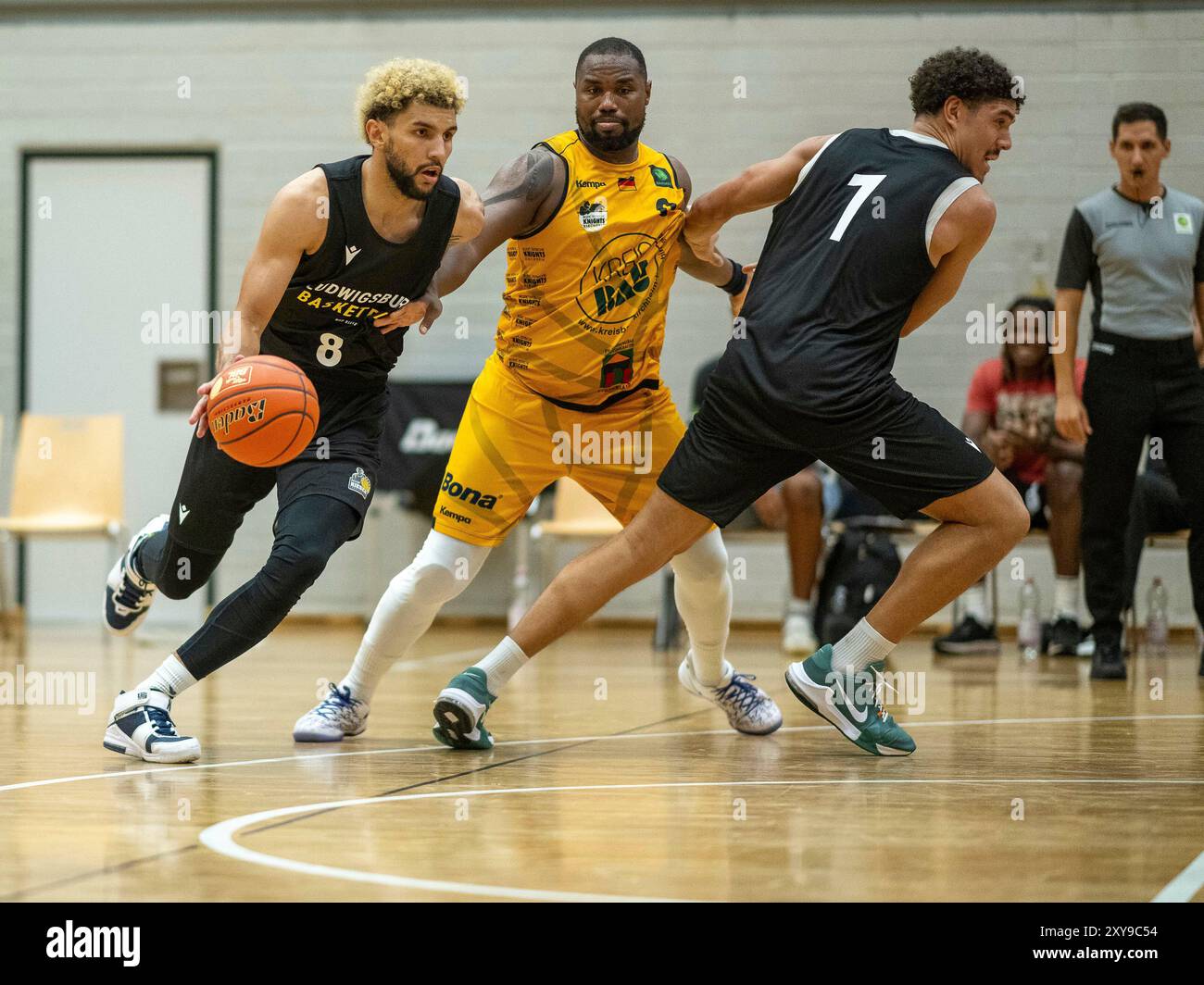 Ludwigsburg, Deutschland. August 2024. Hunter Maldonado (MHP Riesen ...