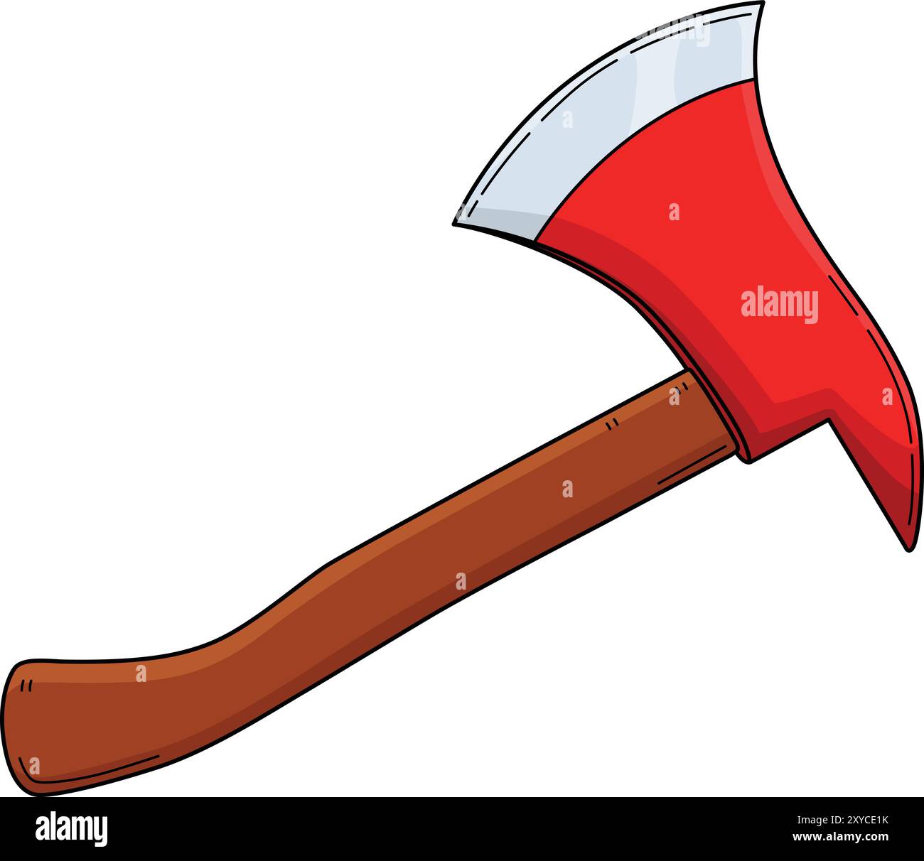 Axt Cartoon Farbige Clipart-Illustration Stock-Vektorgrafik - Alamy