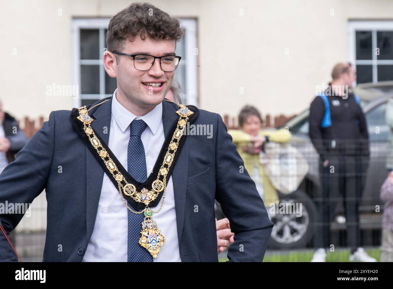 Stadtrat Ciarán McQuillan Bürgermeister von Causeway Coast und Glens ...