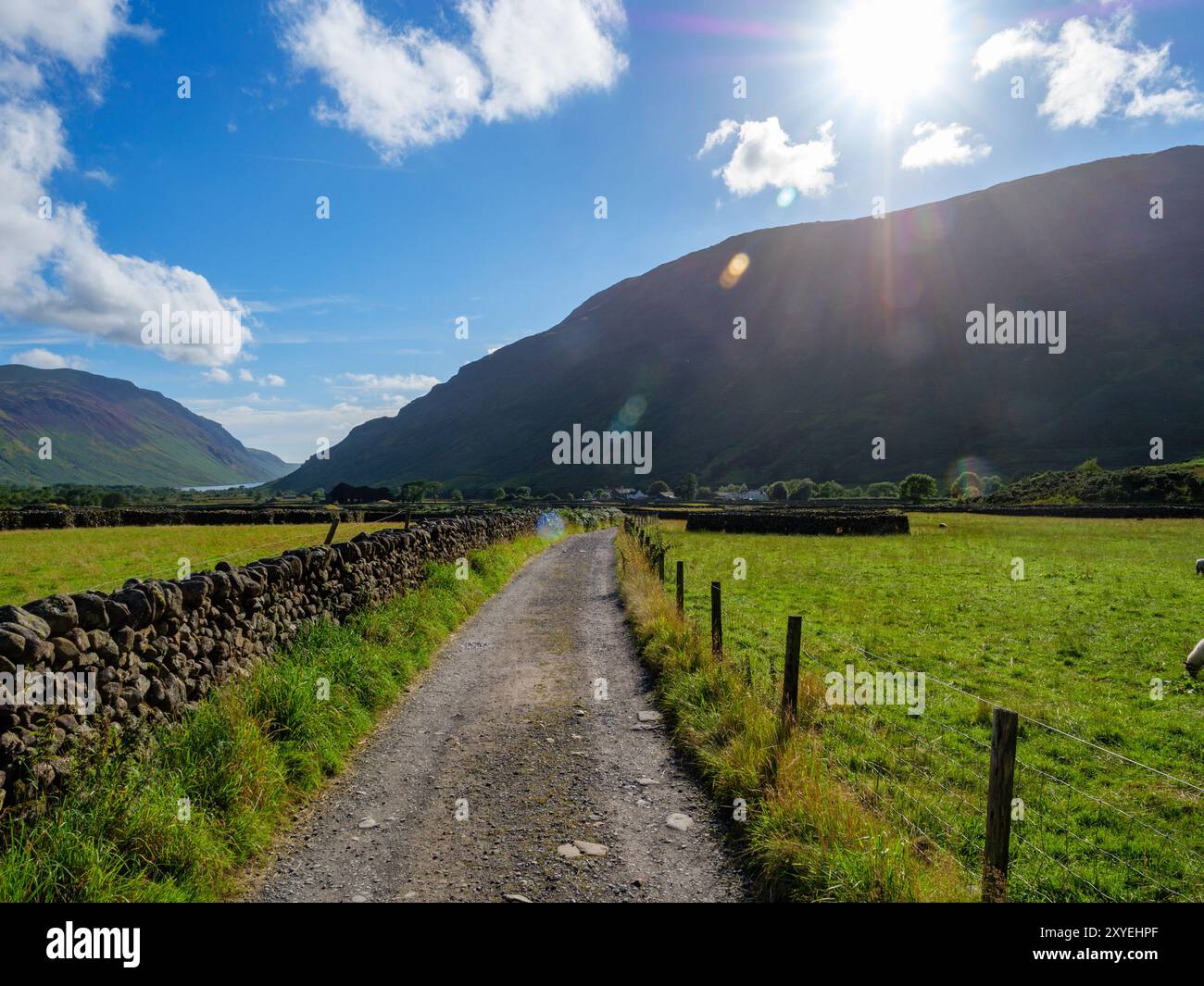 Blick auf Yewbarrow und Wasdale Head von Beck Head Stockfotografie - Alamy