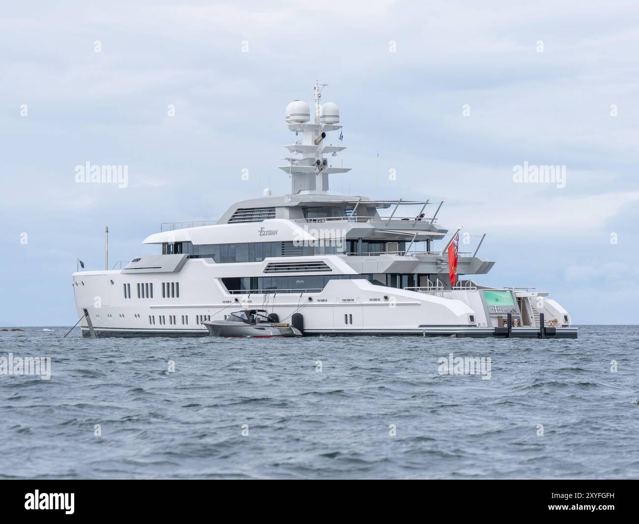 Lossiemouth, Schottland. August 2024. John W Heny II. Und seine Frau ...