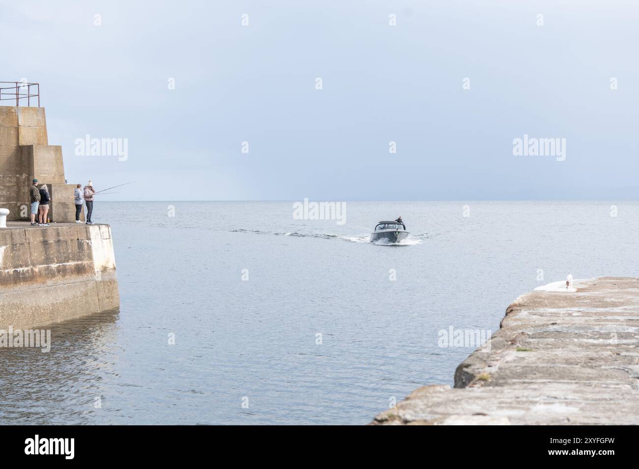 Lossiemouth, Schottland. August 2024. John W Heny II. Und seine Frau ...
