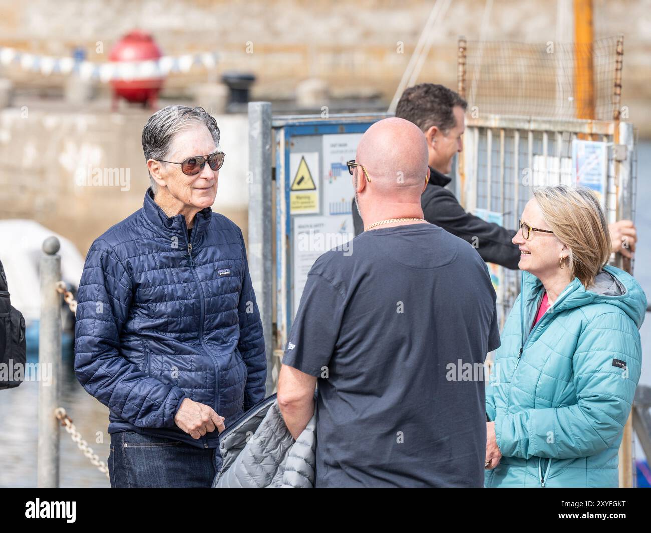 Lossiemouth, Schottland. August 2024. John W Heny II. Und seine Frau ...