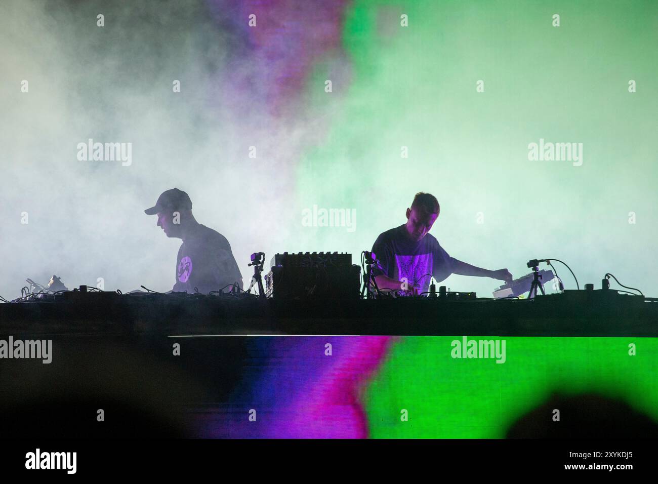 Overmono (Tom und Ed Russell) tritt beim HEUTIGEN Festival 2024 am 29 ...