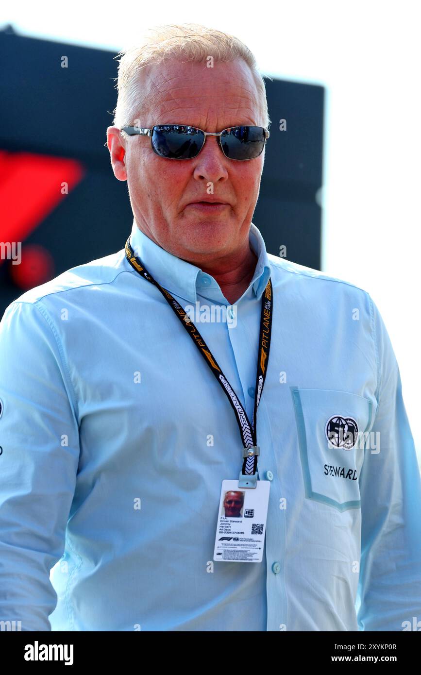 Monza, Italien. 30. August 2024. Johnny Herbert (GBR) FIA Steward ...