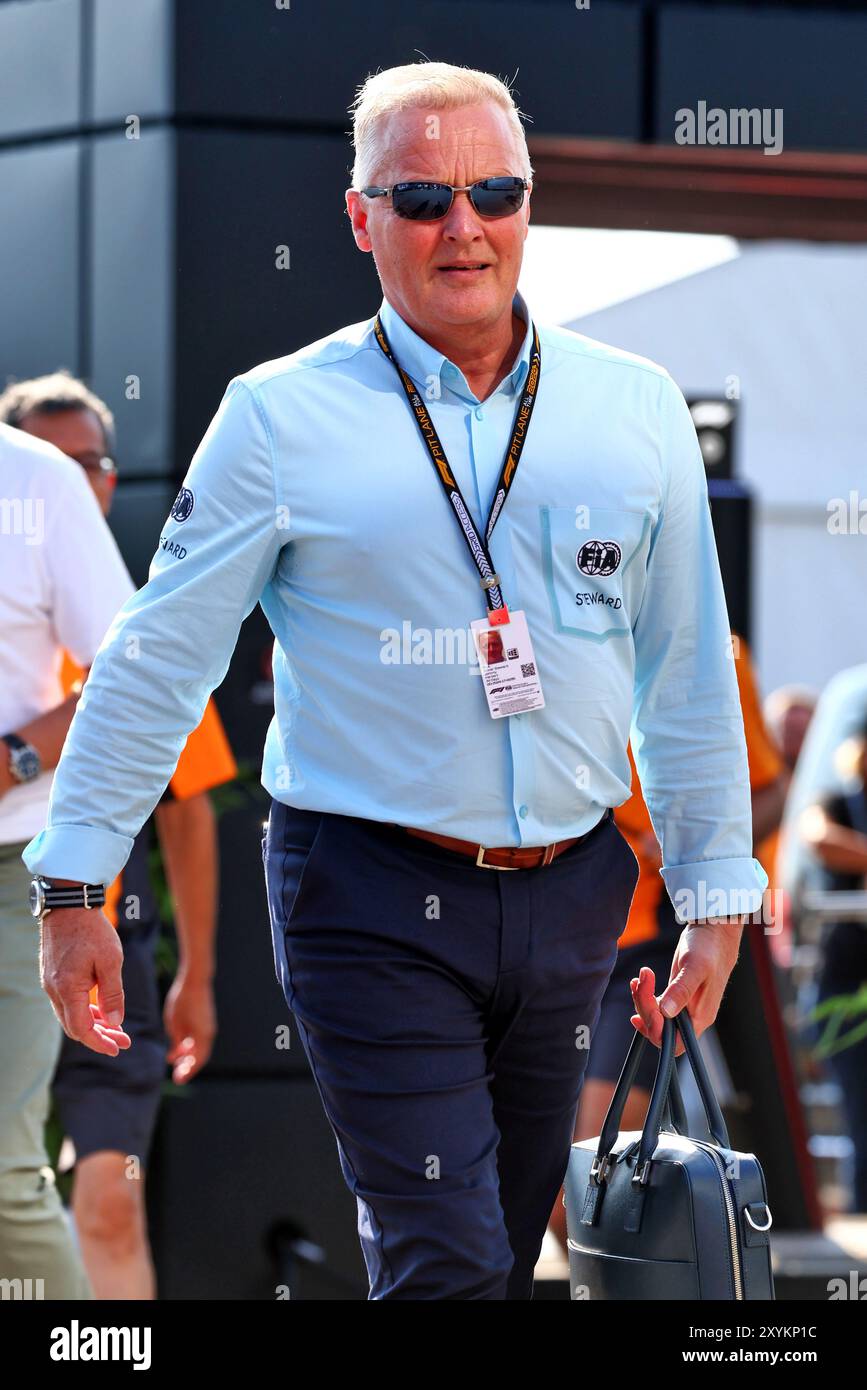 Monza, Italien. 30. August 2024. Johnny Herbert (GBR) FIA Steward. Formel-1-Weltmeisterschaft ...