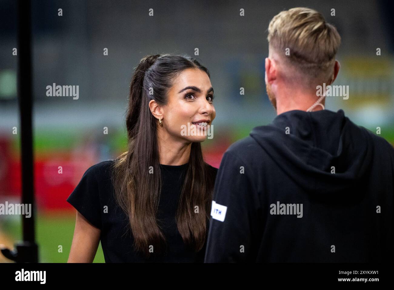Lea Wagner (SWR Moderatorin), Marc Schnatterer (FC Heidenheim), GER, FC ...