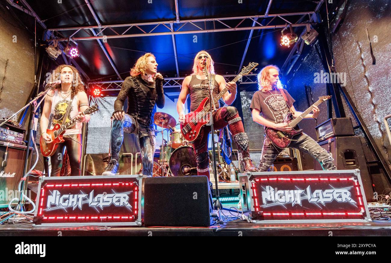 Jamel, Deutschland. 30. August 2024. Die Hamburger Glam-Rock-Band Night ...