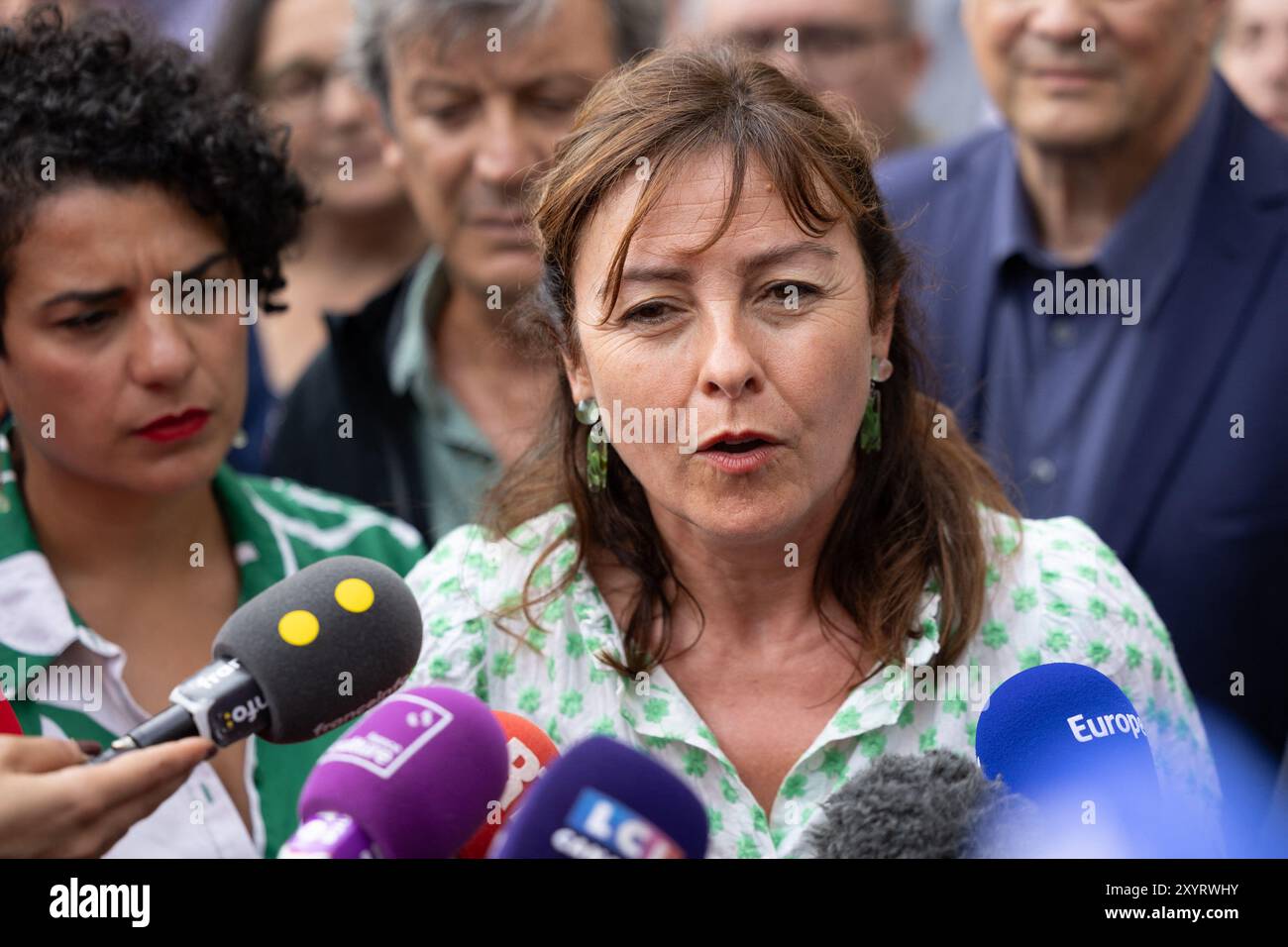 Der Bürgermeister von Rouen Nicolas Mayer-Rossignol, der Bürgermeister ...