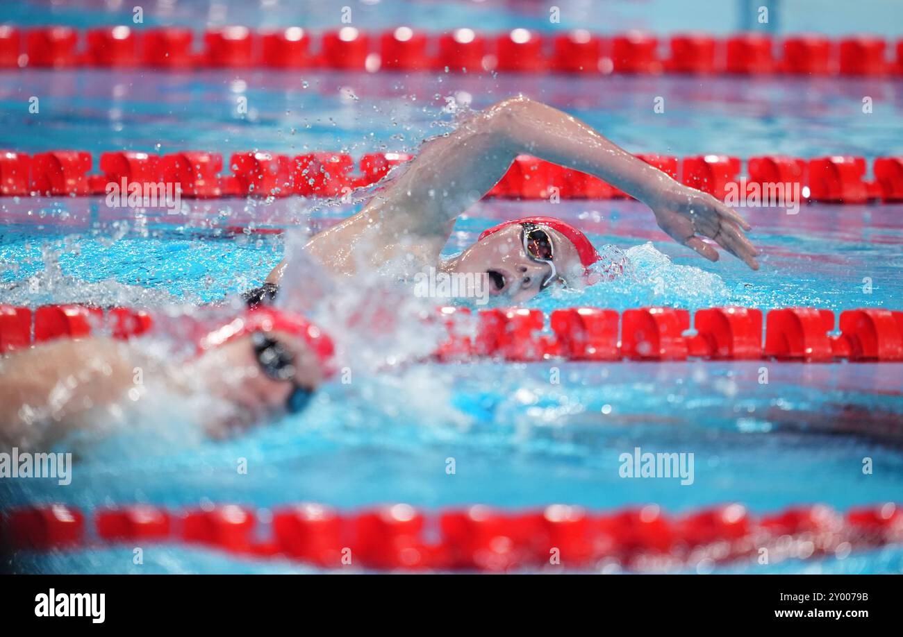 Großbritanniens Poppy Maskill ist auf dem Weg zum Silber im 200-m ...
