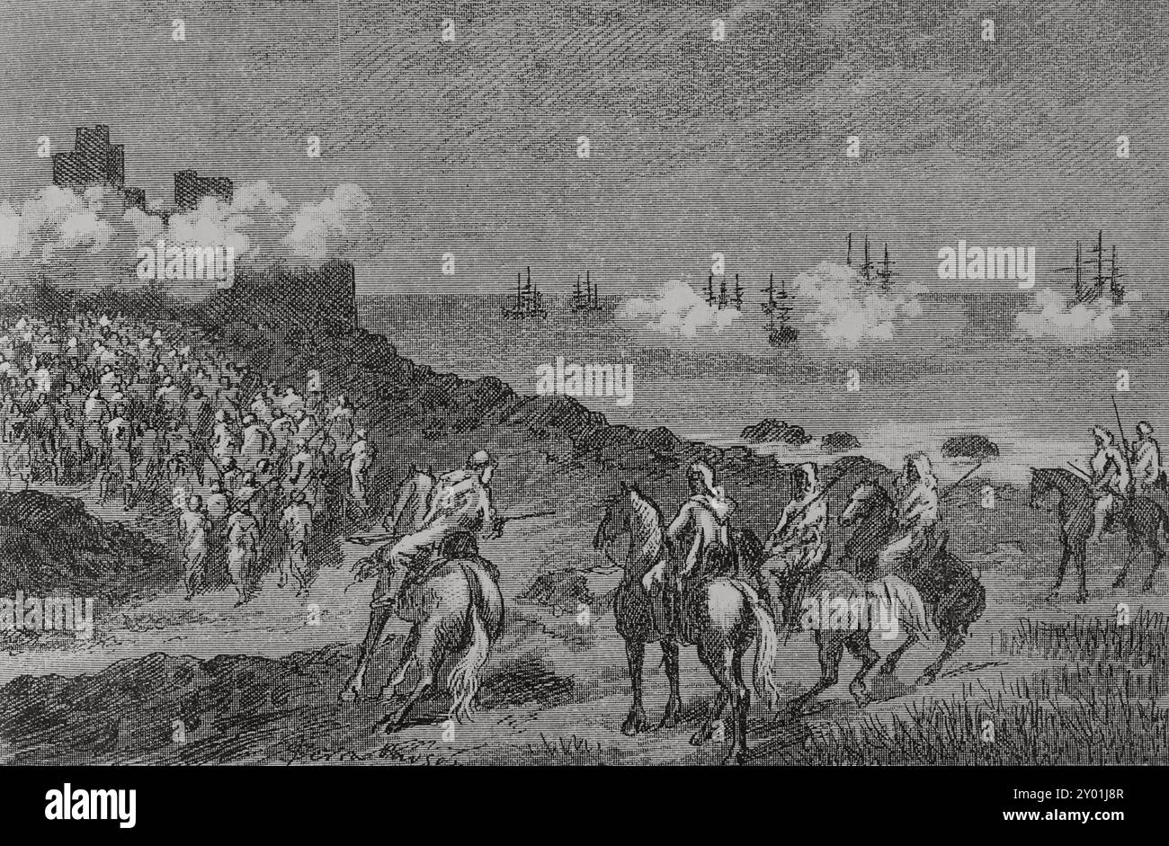Belagerung von Ceuta (23. Oktober 1694 bis 22. April 1727). Die Armee ...