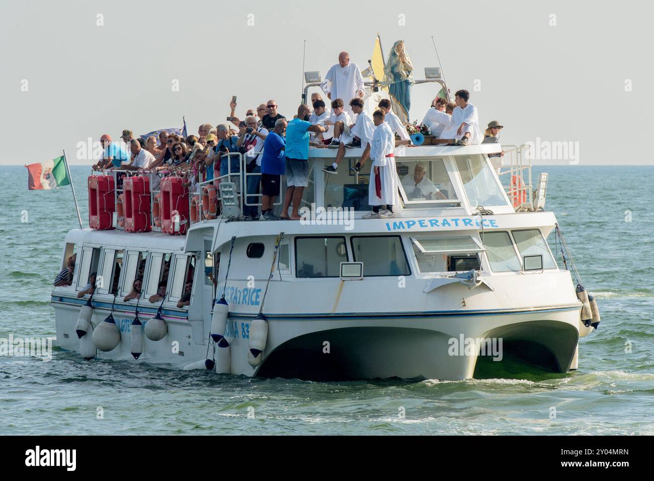 Rom, Italien. 31. August 2024. Die Madonna della Stella Maris wird ...