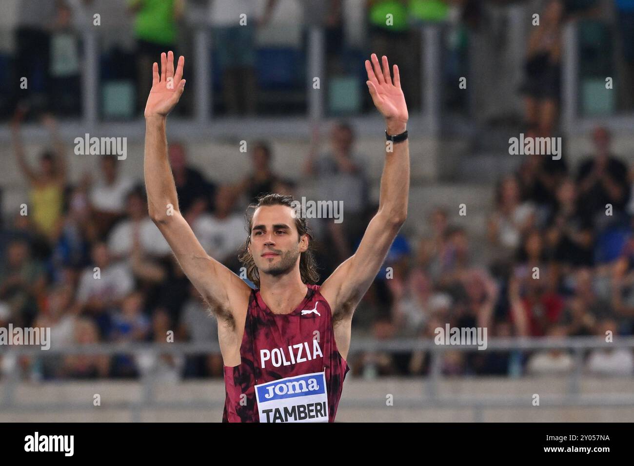 Gianmarco TAMBERI (ITA) tritt am 30. August 2024 im Olympiastadion in ...