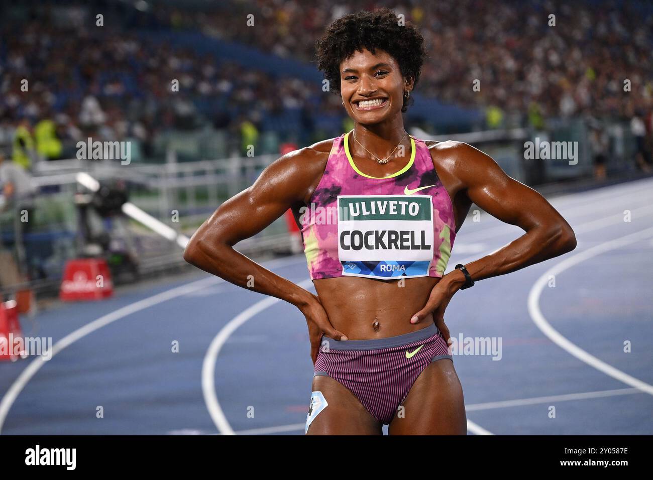 Anna COCKRELL (USA) tritt 400 am 30. August 2024 im Olympiastadion in ...