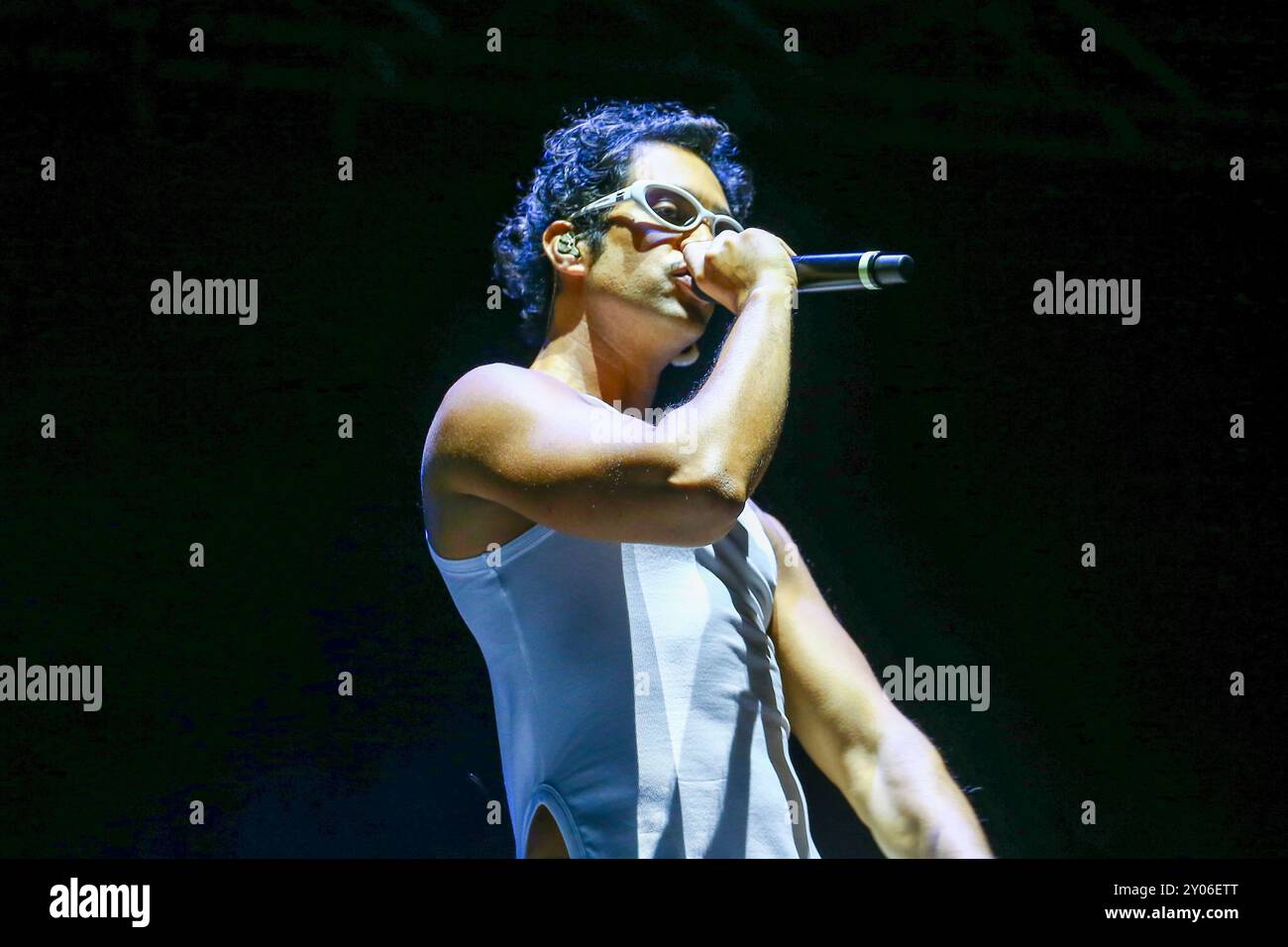 Mahmood (Alessandro Mahmoud) tritt beim HEUTIGEN Festival 2024 am 31 ...