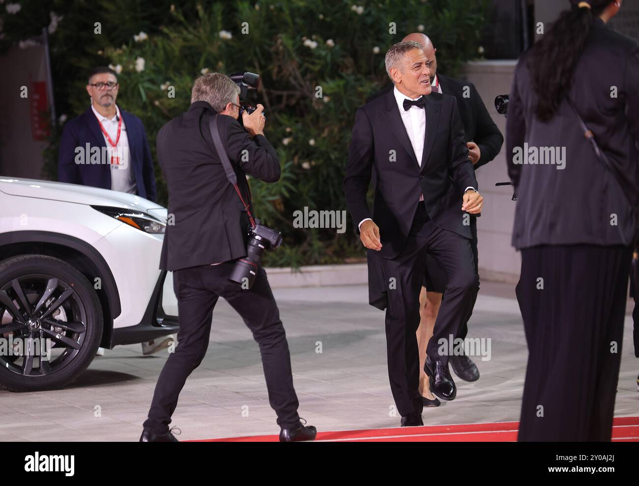 VENEDIG, ITALIEN - 01. SEPTEMBER: George Clooney besucht den roten ...