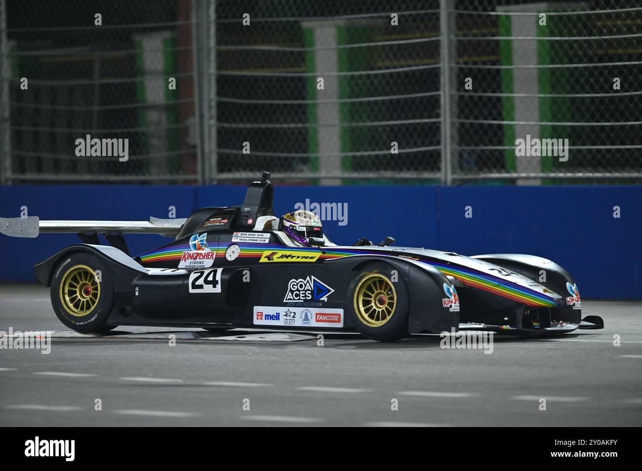 Chennai, INDIEN. September 2024. Die F4-Rennwagen sind in Rennen 2 der ...