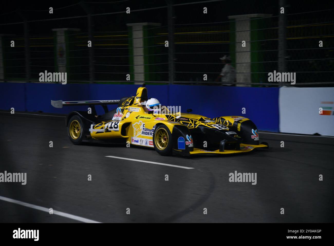 Chennai, INDIEN. September 2024. Die F4-Rennwagen sind in Rennen 2 der ...