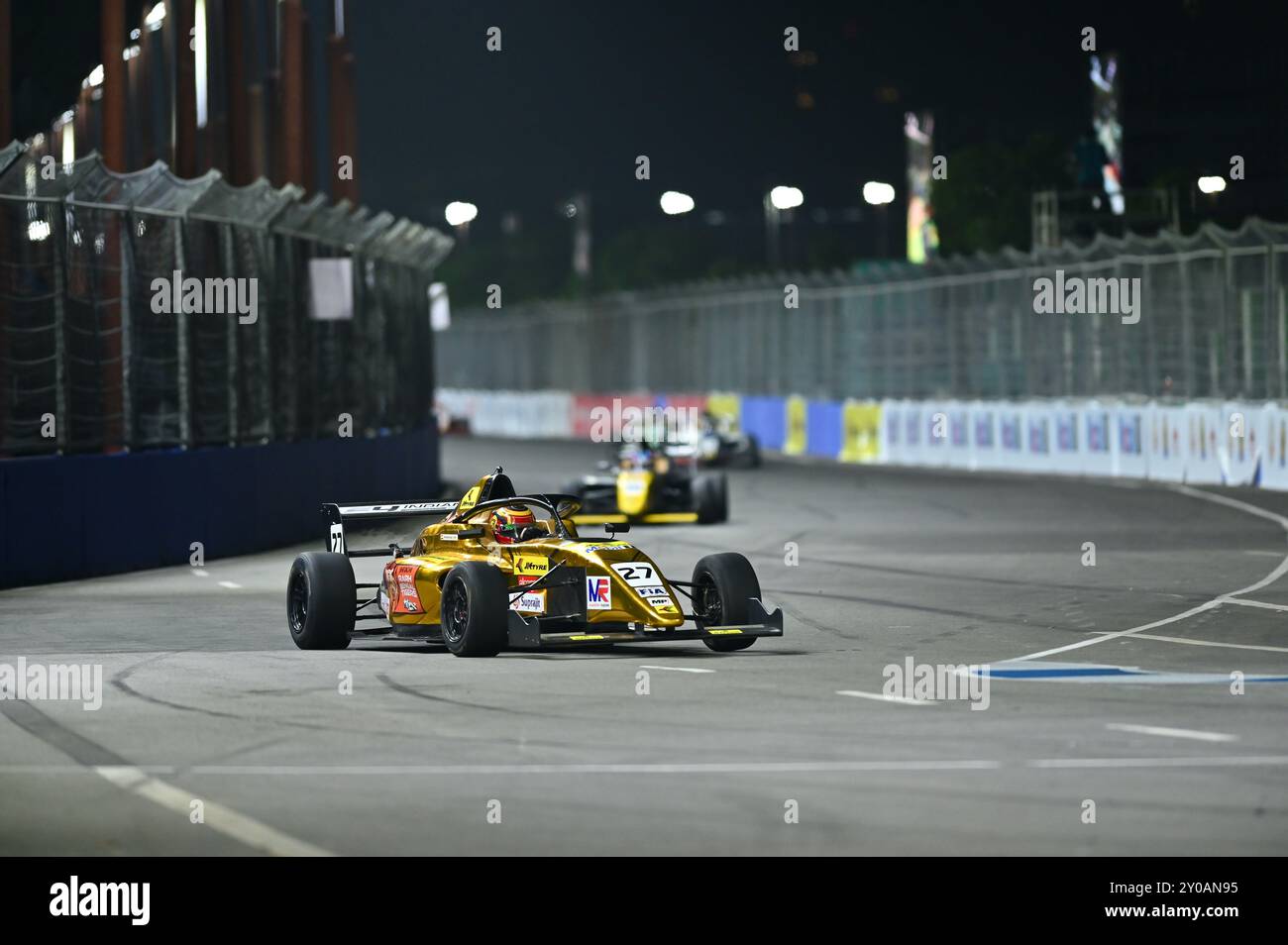 Chennai, INDIEN. September 2024. Die F4-Rennwagen sind in Rennen 2 der ...