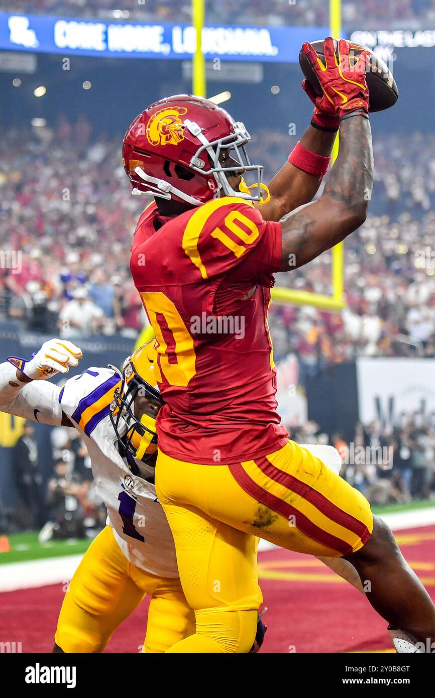 Las Vegas. September 2024. Kyron Hudson (10), der im zweiten Quartal ...