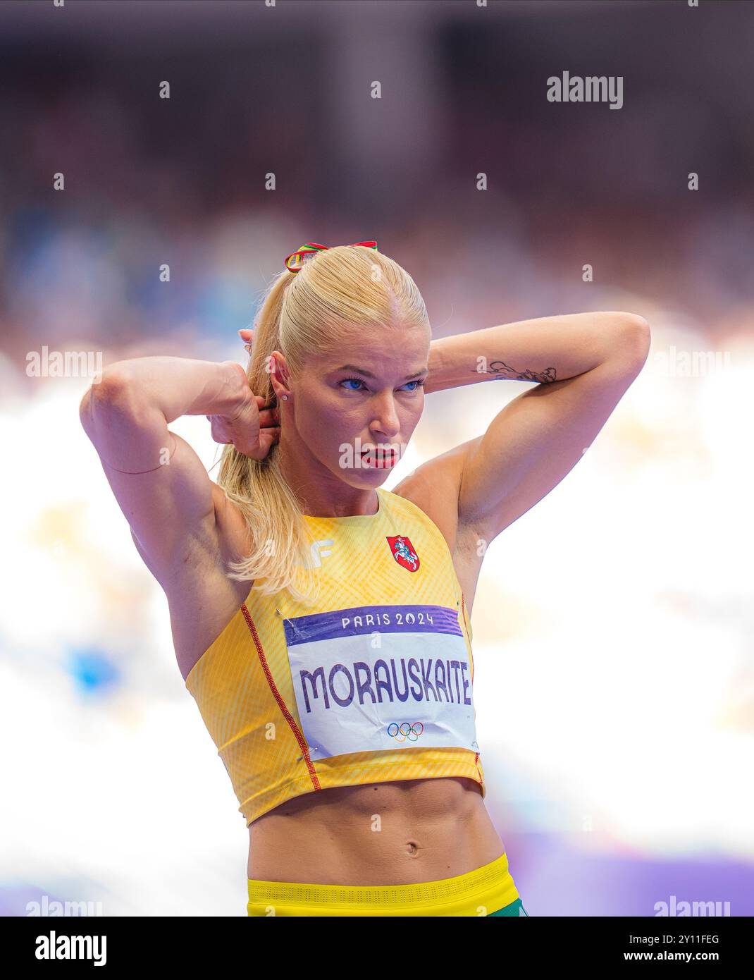 Modesta Justė Morauskaitė nahm an den 400-Meter-Strecken der ...