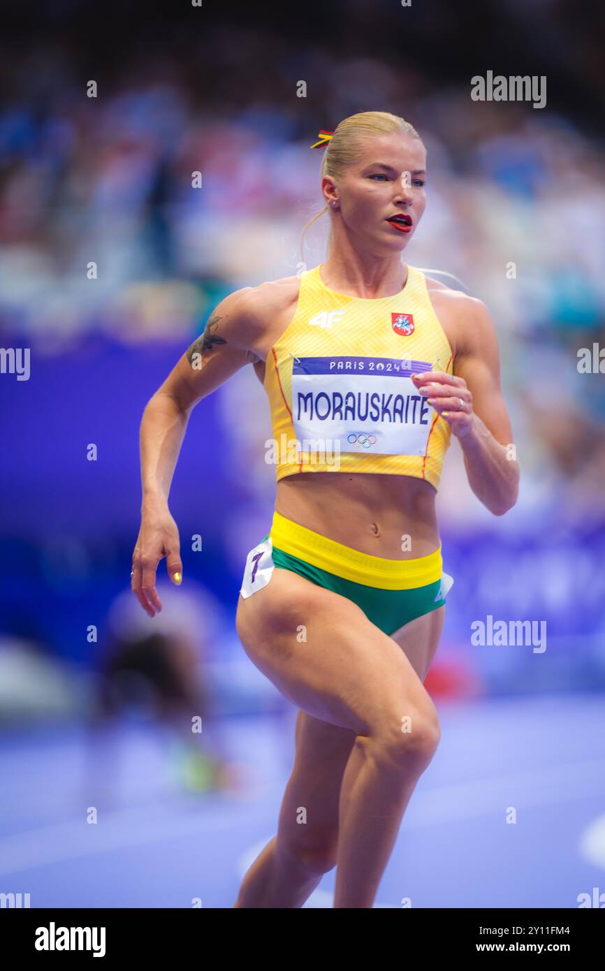 Modesta Justė Morauskaitė nahm an den 400-Meter-Strecken der ...
