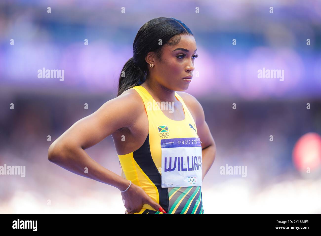 Stacey-Ann Williams nahm an den 400-Meter-Strecken der Olympischen ...