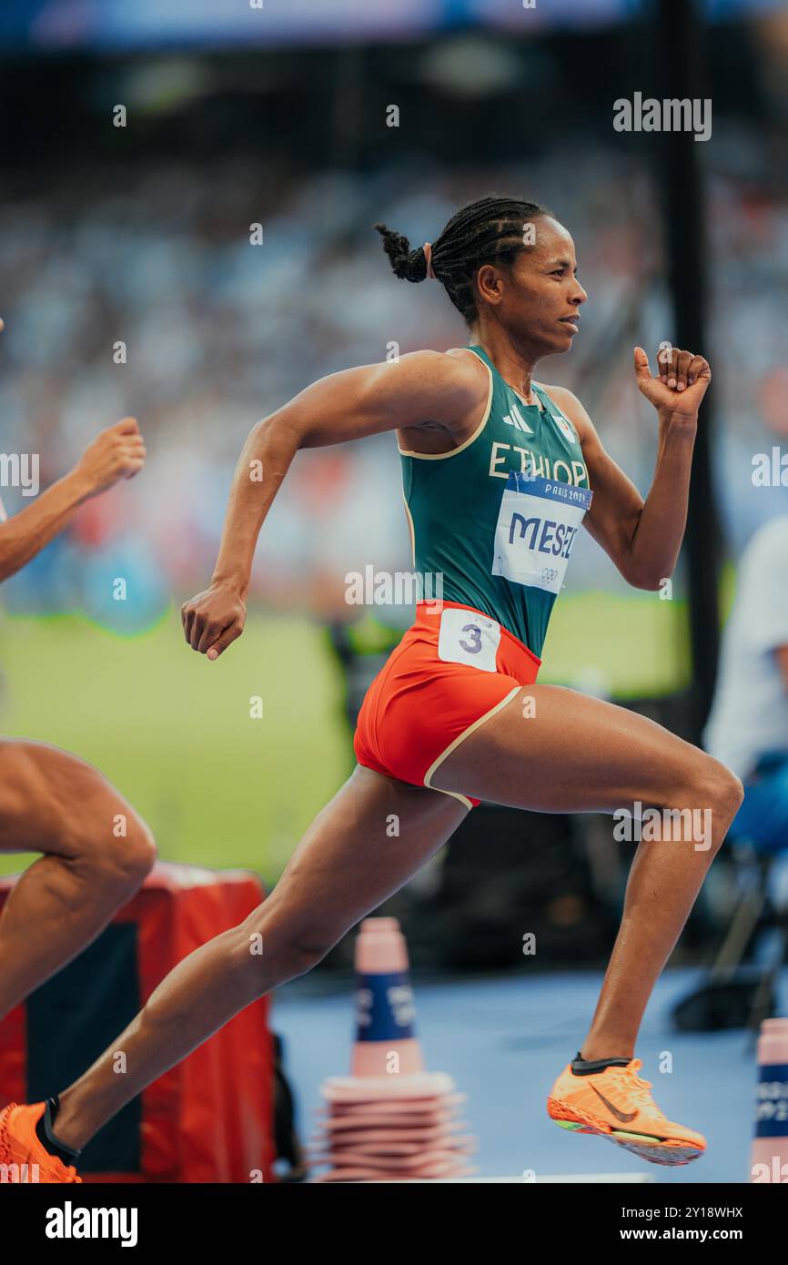Worknesh Mesele nahm an den 800-Meter-Strecken der Olympischen Spiele ...