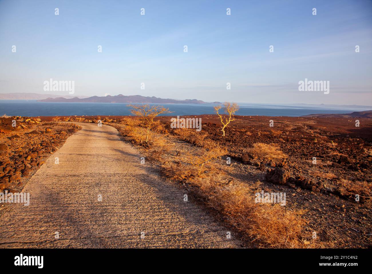 Der Turkana-See ist ein Salzsee im Kenia Rift Valley im Norden Kenias ...