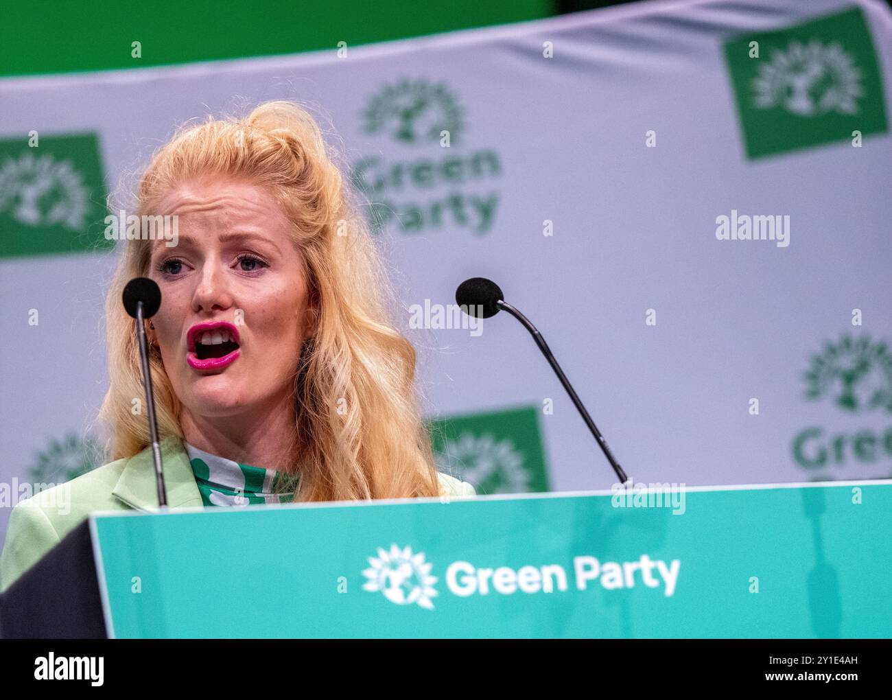 Manchester, Großbritannien. September 2024. Stadträtin Hannah Ramsay ...