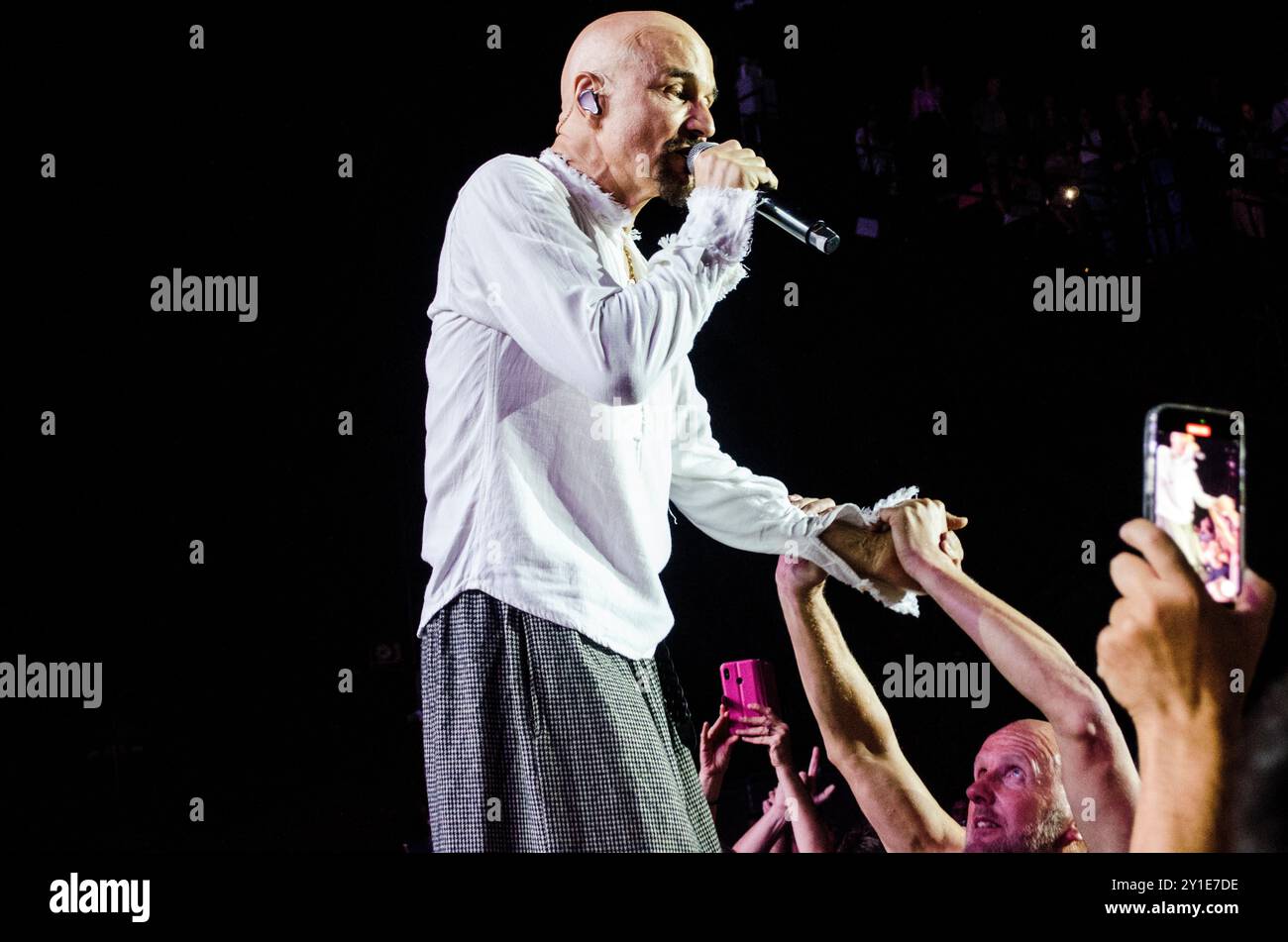 Tim Booth von James, Auftritt im Lycabettus Theatre, Athen/Griechenland ...