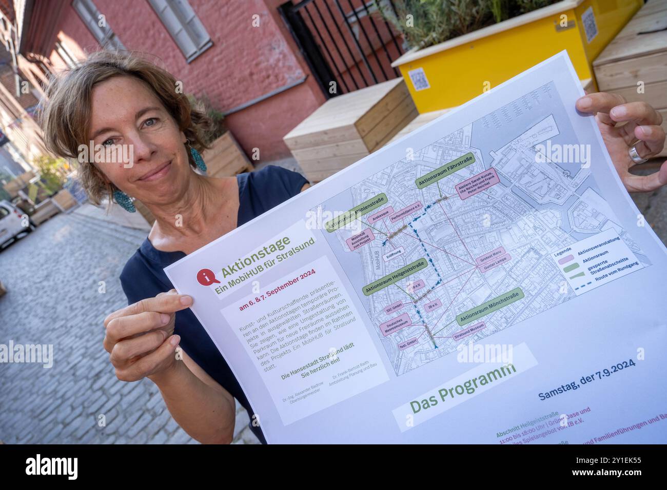 Stralsund, Deutschland. September 2024. Beate Löffler, Stadtplanerin ...