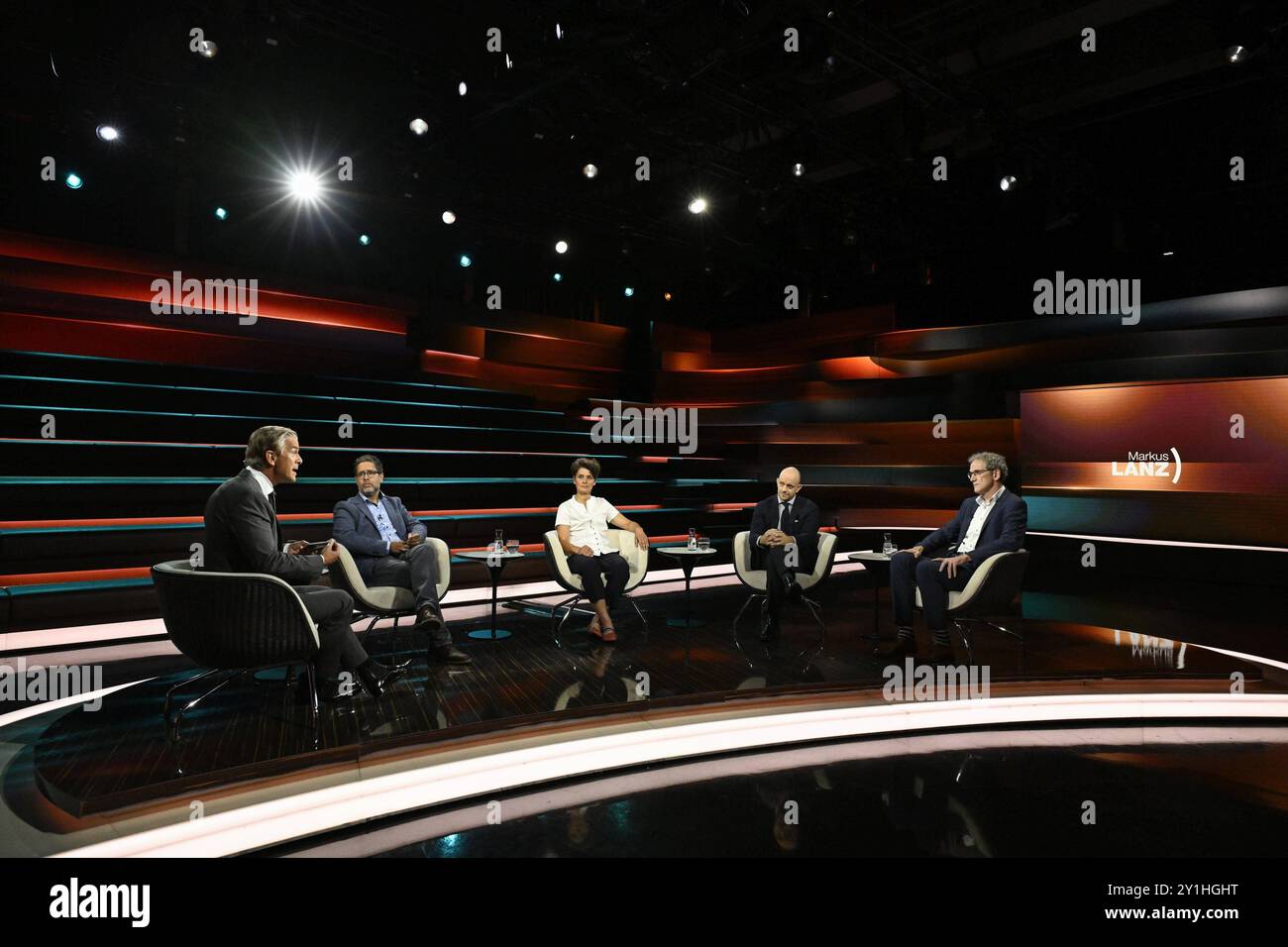 Talkrunde bei Markus Lanz , ZDF 08/24 her Markus Lanz, Hasnain Kazim ...