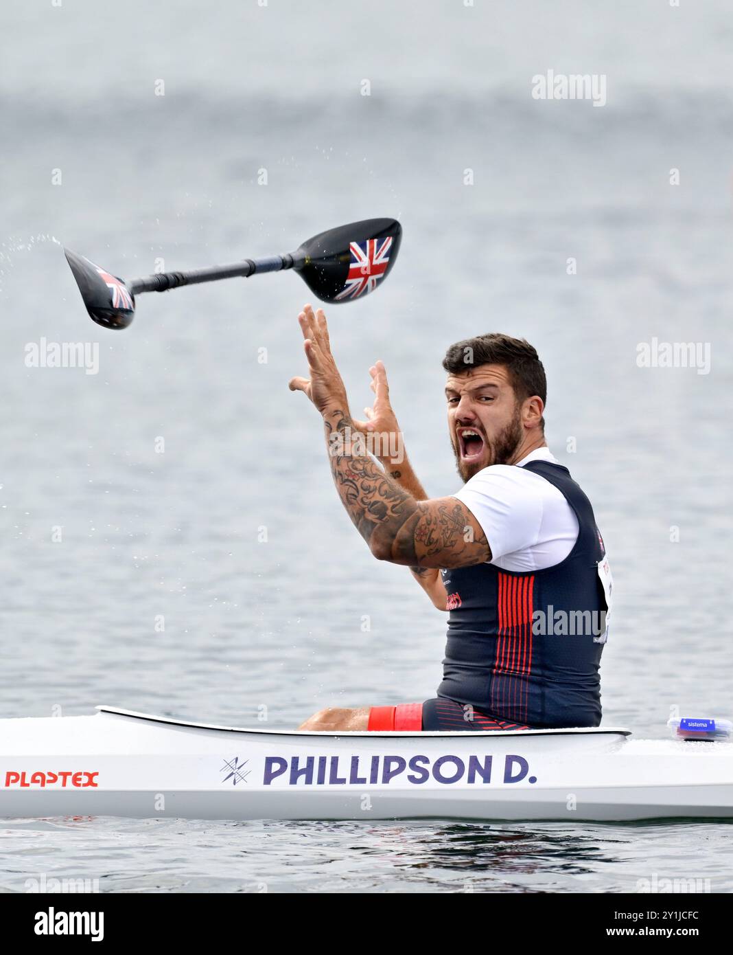 Paris, Frankreich. September 2024. Para Canoe. Paris 2024 Paralympics ...