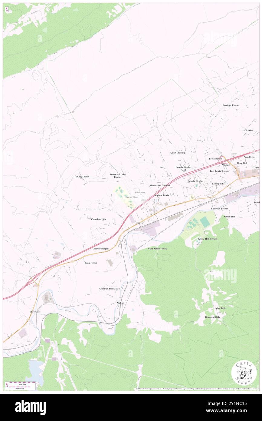 Glenvar East, Roanoke County, USA, USA, Virginia, n 37 16' 55'', S 80 8 ...