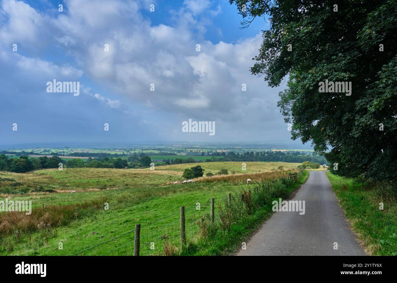 Blick über das Eden Valley vom Pennine Way, in der Nähe von Bow Hall ...