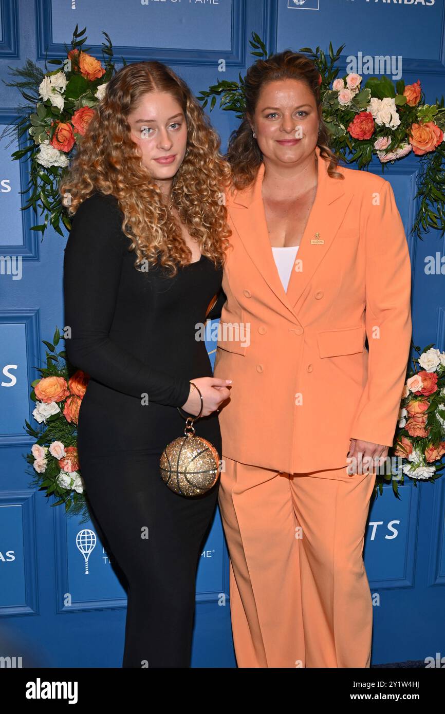 Photo by: NDZ/STAR MAX/IPx 2024 9/7/24 Jada Lynch and Kim Clijsters at ...