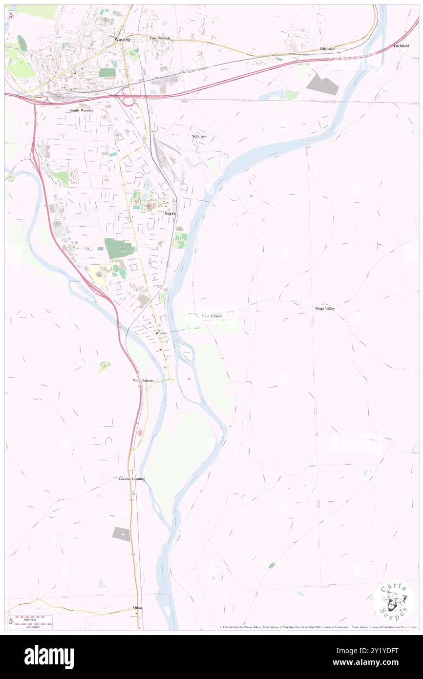 East Athens, Bradford County, USA, USA, Pennsylvania, n 41 57' 36''', S ...