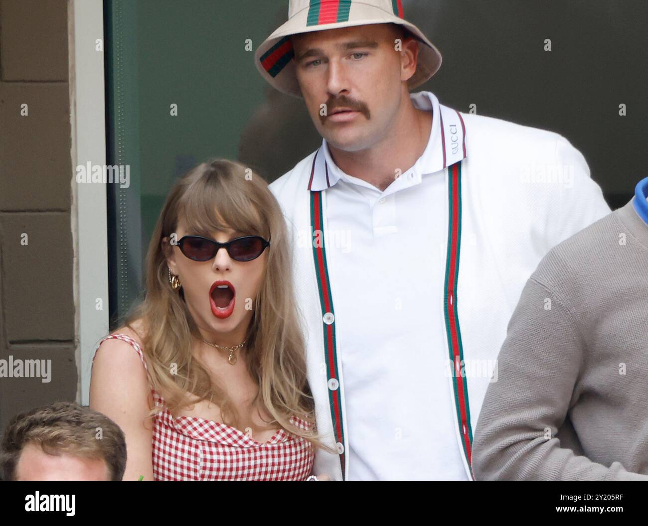 New York, Usa. September 2024. Taylor Swift und Travis Kelce sehen ...